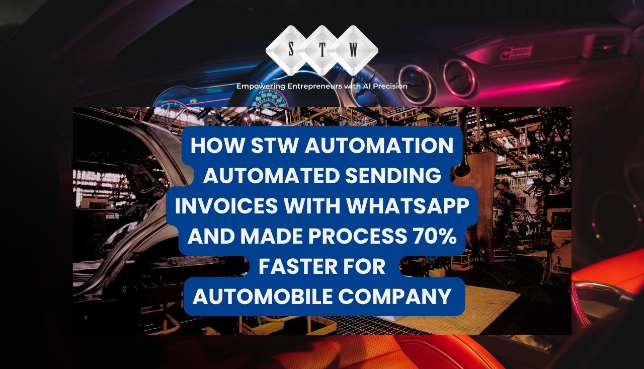 Automated Sending Invoices with WhatsApp for Automobile Company